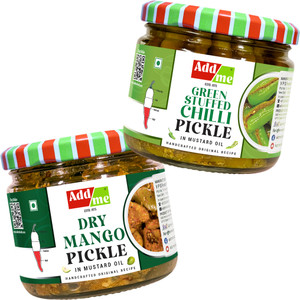 Add me Dry Mango Pickle 300g Aam ka Sukha Achar | Green Stuffed Chilli ...