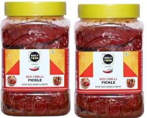 Daily Food Stuffed Banarasi Red Chilli Pickle, Mirchi Ka Achaar Red ...