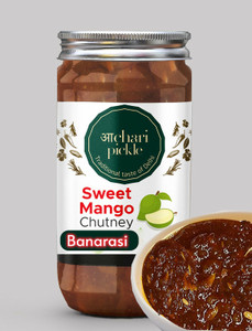 ACHARI PICKLES Banarasi Sweet Mango Chutney with jeera 400g khatta ...