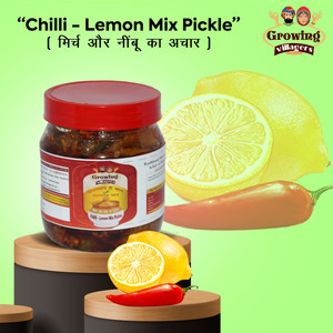 Growing Villagers Lemon Green Chilli Pickle Homemade Traditional ...