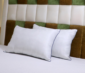 VLYSIUM PERFECT SLEEPER Microfibre Sleeping Pillow Pack of 2 Solid ...