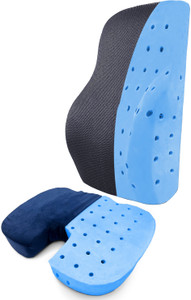 Sleepsia Ventilated Gel Infused Lumbar Support U Shape Coccyx Tailbone ...