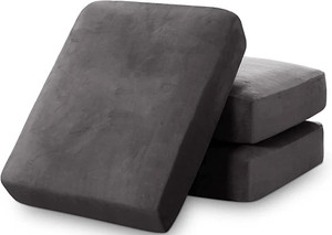 NZORD Sofa Foam Cushions in Velvet with Zip Cover (Seat- 22"x21"x5 ...