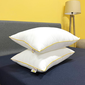 SleepyCat Polyester Fibre Sleeping Pillow Pack of 2 Solid Fiber Lite ...