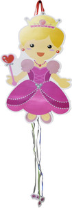 FUNCART Little Cute Princess Theme Party Pull String Pinata (Khoi Bag ...