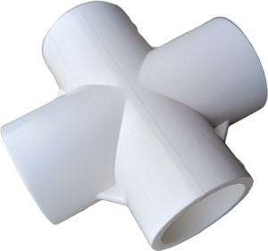 DMAKS Four WAY 4-Way Cross Pipe Joint (Pack of 10) 4-Way Cross Pipe ...