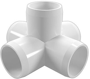 Soil to Soul UPVC 5 way cross, Furniture Grade fitting, Elbow Pipe ...