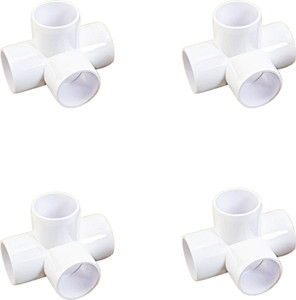 Aitchcy 20mm 4 Way Elbow Heavy Duty PVC Pipe Jointer Multi Purpose 4 ...