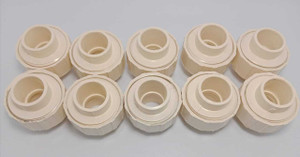 CPVC Union 1 Inch Union 25mm pack of 10 pcs 2-Way Union Pipe Joint ...