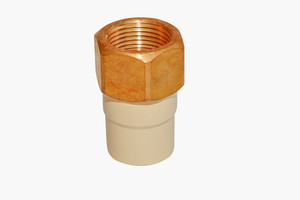 AAJAY CPVC HEXAGONAL TRANS FTA 20X15MM(¾X½) 2-Way Union Pipe Joint ...