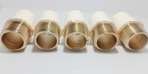 Cpvc 3/4 inch HEXA Brass MTA 20mm pack of 5 pcs 2-Way Head Plug Pipe ...