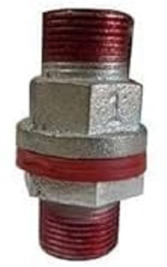 Implemental GI TANK NIPPLE THREADED 2-Way Coupling Pipe Joint (3 Inch ...