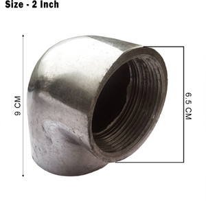 Implemental Stainless Steel Elbow Pipe Fitting (2 INCH (Pack of 1)) 2 ...