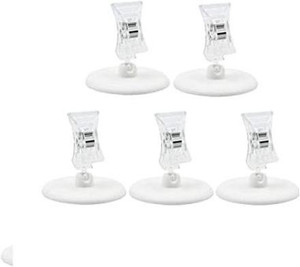 Connectwide Clear Plastic Sign Clips Rotatable Card Stand for Price ...