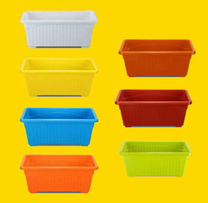 Nursery Hub (Pack of 7) Premium Quality Rectangular gamla planter Plant ...