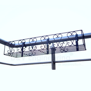 D&V ENGINEERING Railings Pot Stand | Hanging Flower Pot Display Stand ...