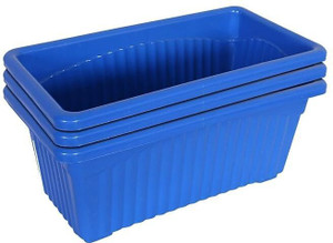 NurseryNamo Blue Rectangular Jupiter Plastic Pot for Plant, for Home ...