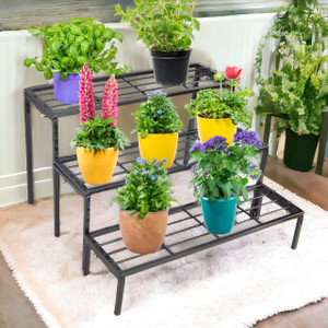 ecofynd Jasper Plant Stands for Outdoor Balcony, Flower Pot Stand for ...