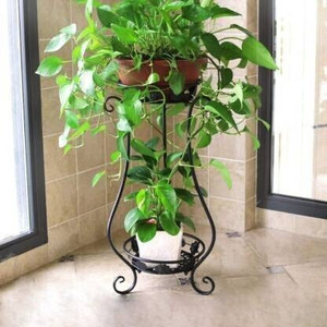 Sam Stylish 2 Pot Plant Stand Indoor/Outdoor, Multipurpose Stand, Racks ...
