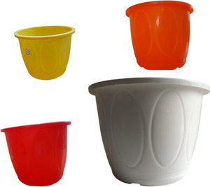 Audbhidhi Eco Plastic Gamla Flower Pots 10 Inches For Indoor Outdoor ...