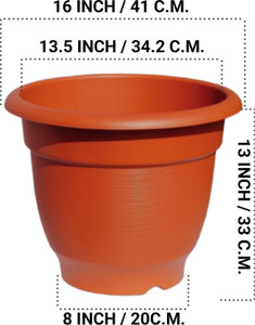 GreenLove Super Big Round Plant Container Gamla Pot Plastic Flower Pot ...
