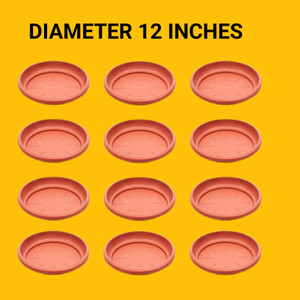 GreenLove New Round Shape 12 Inch Planter Tray Pot Saucer| Plastic ...