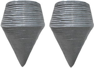 Dwelling Store Set of 2 Cone Shape FRP Planter Plant Container Set ...