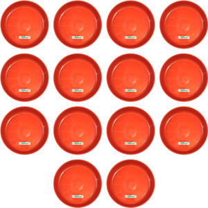 RGDECOR 14 Red - 4.5 Inch Pot Plate | Plant Pot Tray | Pot Base Plate ...