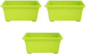 Reyansh (Pack of 3) Jupiter Plastic Pots for Flower Plants, Home ...