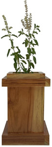 TEAKWOODKART Teakwood make Tulsi Vrindavan/Tulsi Planter Stand Tulsi ...