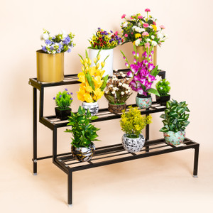 LITTLE FARMING Three Step Plant Stand for Multiple Flower Pot Rack for ...
