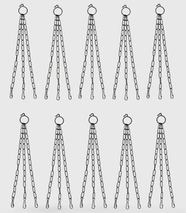 TFH 10 pcs Black Iron Chains for hanging pots flower pots Planters ...