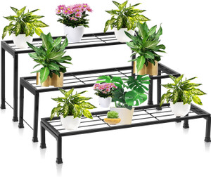 Iron Lands Elegance 3 Step Pot Stand Premium 65 cm Heavy Duty Indoor ...
