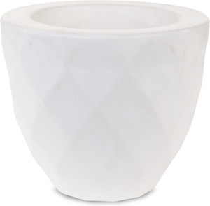 Blume Vaz 9 Inch Flower Pots For Indoor & Outdoor Use (White) Plant ...
