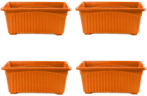 RR sah Rectangular Jupiter Plastic Window Pot Flower Planter for Home ...