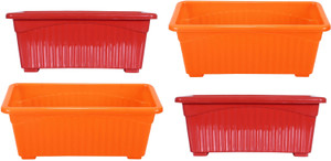 RR sah Rectangular Jupiter Plastic Window Pot Flower Planter for Home ...