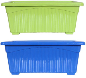 RR sah Rectangular Jupiter Plastic Window Pot Flower Planter for Home ...