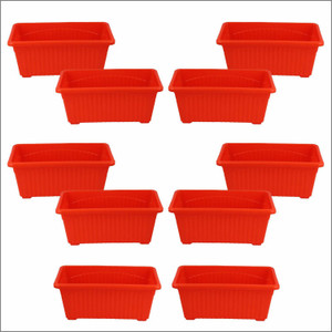 Garden's Need 14" Red Rectangular Flower Pot For Window / Garden / Home ...