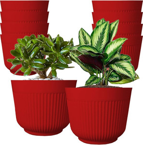 IMAGINEA 12 Inch Big Size Planters Plastic Flower Pot Large Gamla for ...