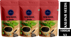VEDICINE Basil Seeds, Tukmariya Seeds, Sabja Bapji Seeds (100gm x3 ...