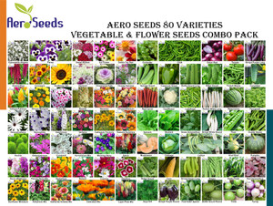 Aero Seeds 80 varieties seeds combo pack with instruction manual. Seed ...