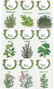 CYBEXIS 9 Varities Combo-Thyme,Sage,Oregano,Coriander,Cress,Rosemary ...