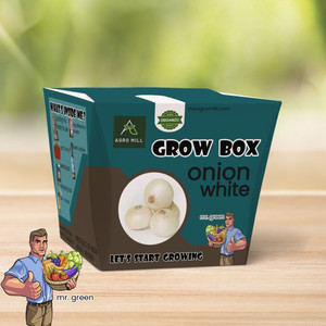 AGRO MILL WHITE ONION GROW BOX/KIT|POT,MIX,SCRAPER,ROOT-O-SHOOT ...