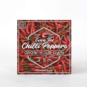 CYBEXIS Plant and Grow Extra Hot Chilli Peppers Kit1000 Seeds Seed ...
