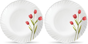 LAOPALA DIVA LA OPALA RADIANT CURVES Opalware Glass Rice Platter Set of ...