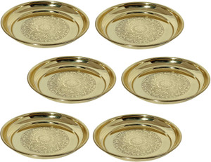 A & H ENTERPRISES Brass Dinner Quarter Plate / Serving Bowl,Halwa Plate ...