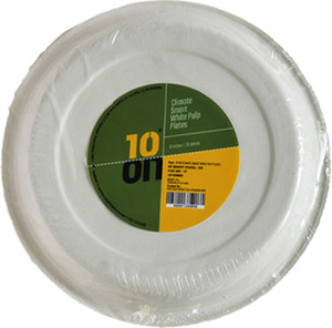 10 on TISSUES Biodegradable 12 Inch Disposable Bagasse Dinner Paper ...