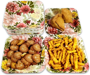 Inpro Melamine 6 Inch Square Small Quarter Plates-Snacks Plates-Small ...