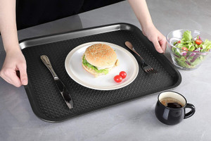 Kanha Deep Anti Slip Fast Food Serving Tray/Tea & Coffee Tray Platter ...