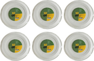 10 on TISSUES Biodegradable 12 Inch Disposable Bagasse Dinner Paper ...